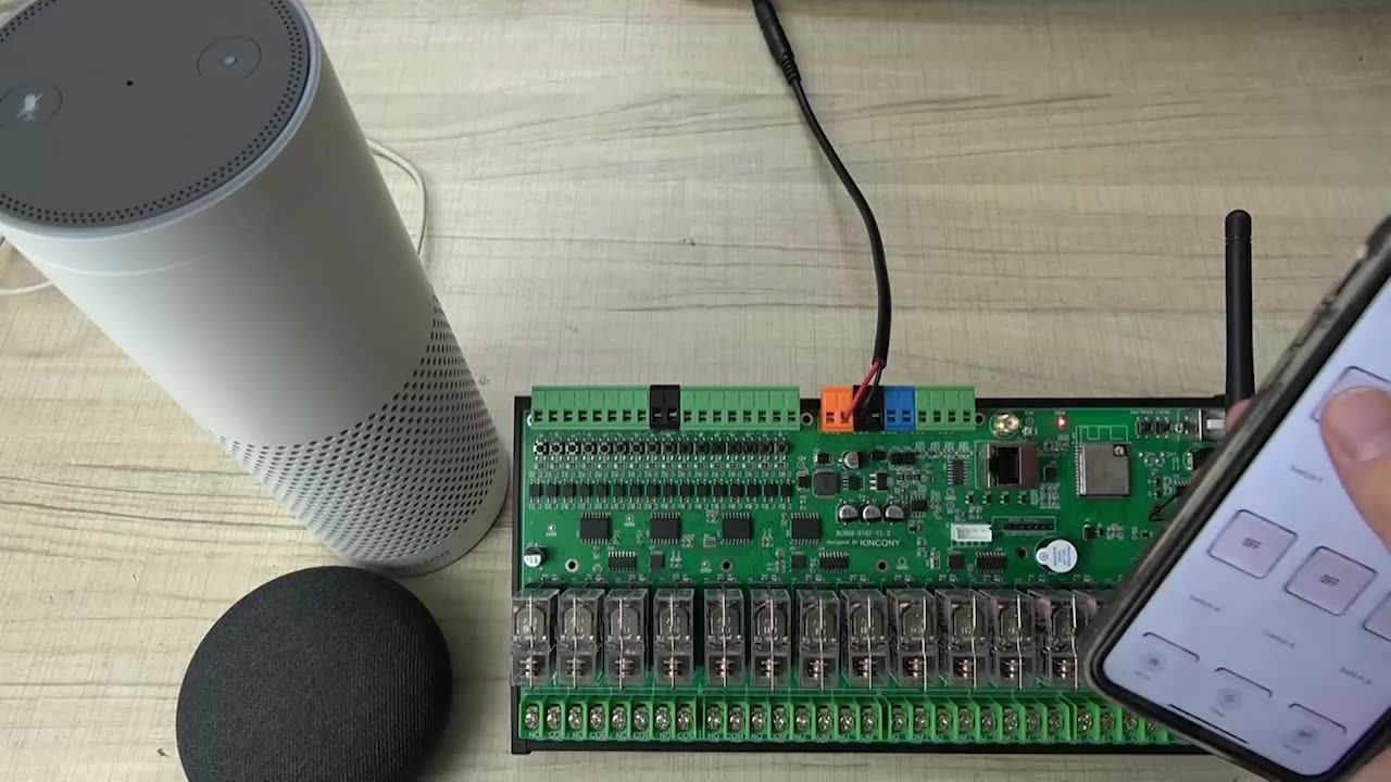 Kc868-e16t 16a Tuya Esp32 Din Rail Relay Module Board Ethernet Rs485 ...