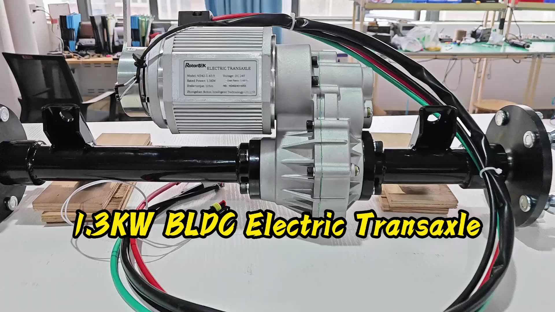 800w/1000w/1500w Bldc 24v 48v Motor Electric Transaxle High Torque Low Speed Rear Axle Electric ...