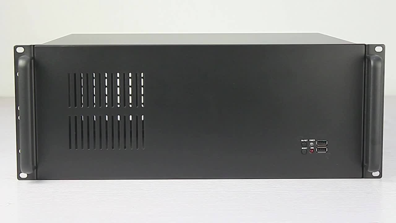 Manufacture 4u Server Case Black Rackmount Chassis Industry Case Short ...