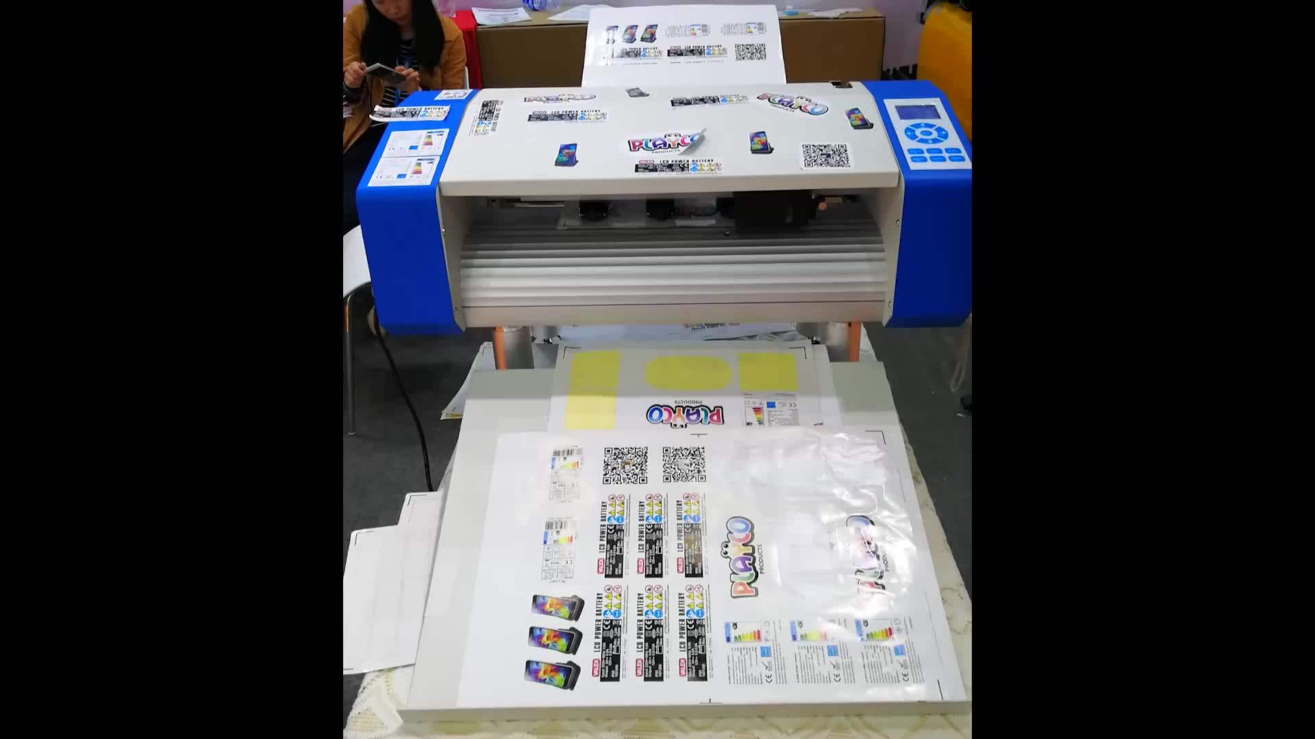 Mini Table Label Cutting Plotter/auto Paper Feeding For Printing Sign ...