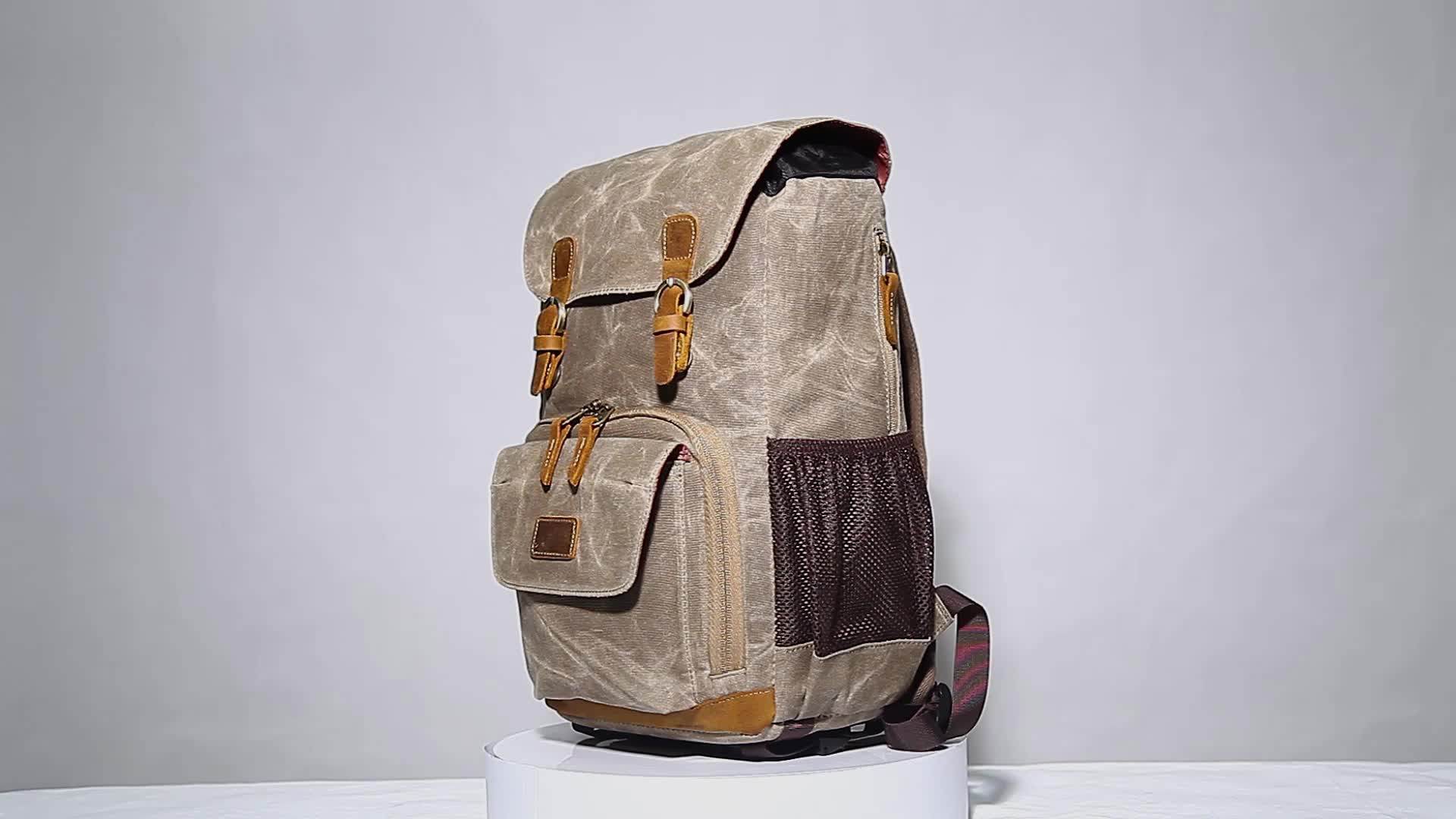 Kooger Private Label Casual Waterproof Waxed Canvas Hiking Travel ...