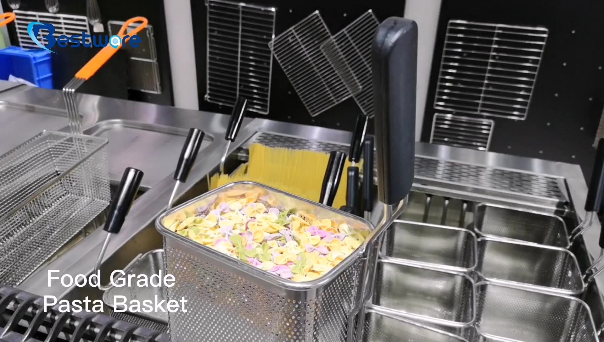 Stainless Steel Wire Mesh Strainer Colander Cooking Tools Pasta ...