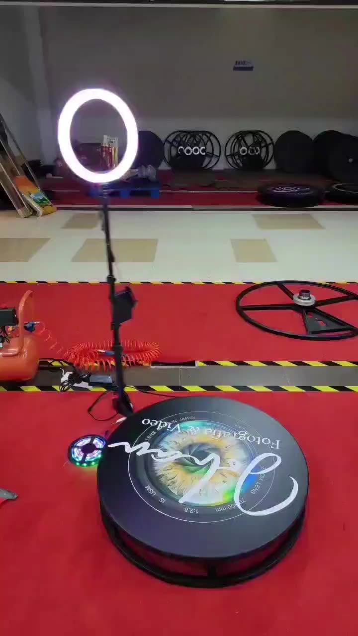 Automatic Rotating 3d 360 Photo Booth Lights With Props Free ...