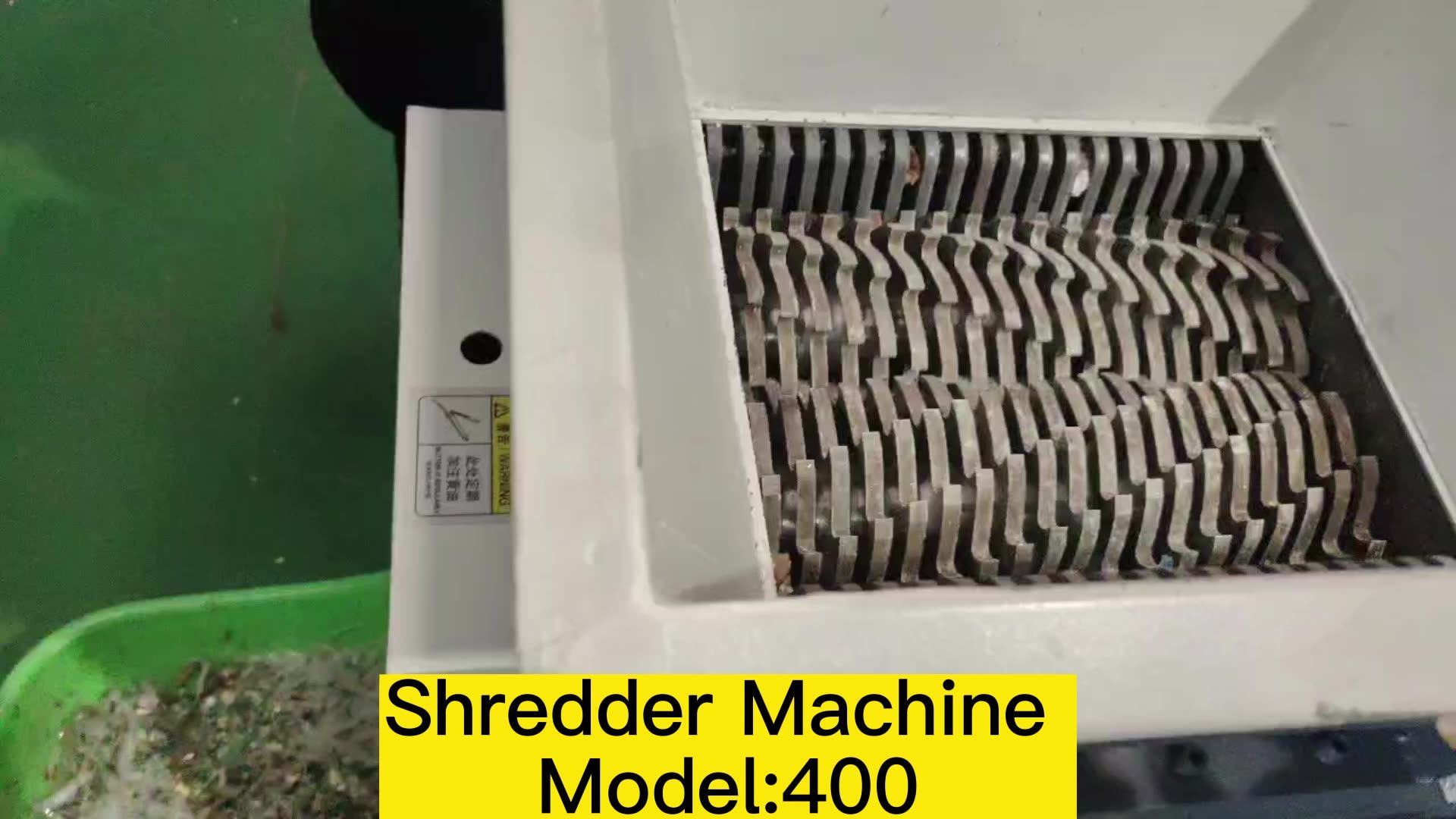Ss400-10 Double Shaft Shredder For E Waste Electronic Computer's Hard ...