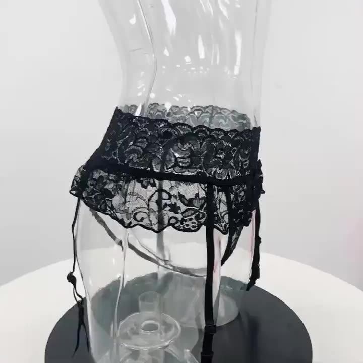 White Leg Harness Lingerie Garters Sexy Plus Size Lace Garter Belts ...