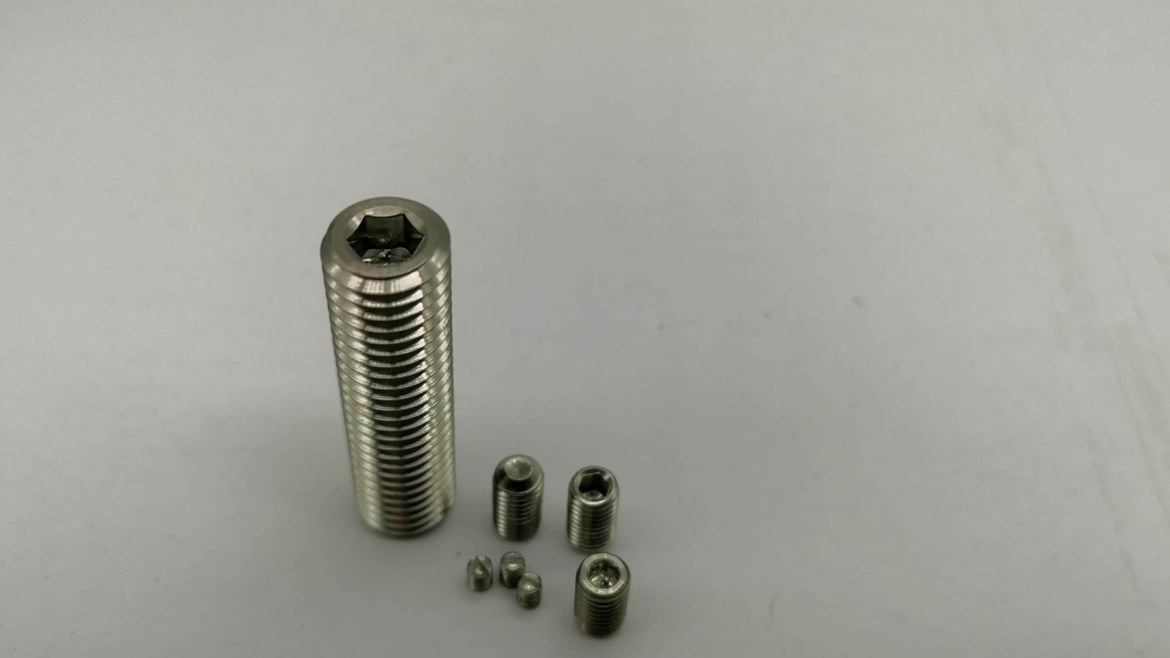 Hot Sales Titanium Din914 Hexagon Socket Set Screw With Cone Point - Buy Titanium Din914 Hexagon ...