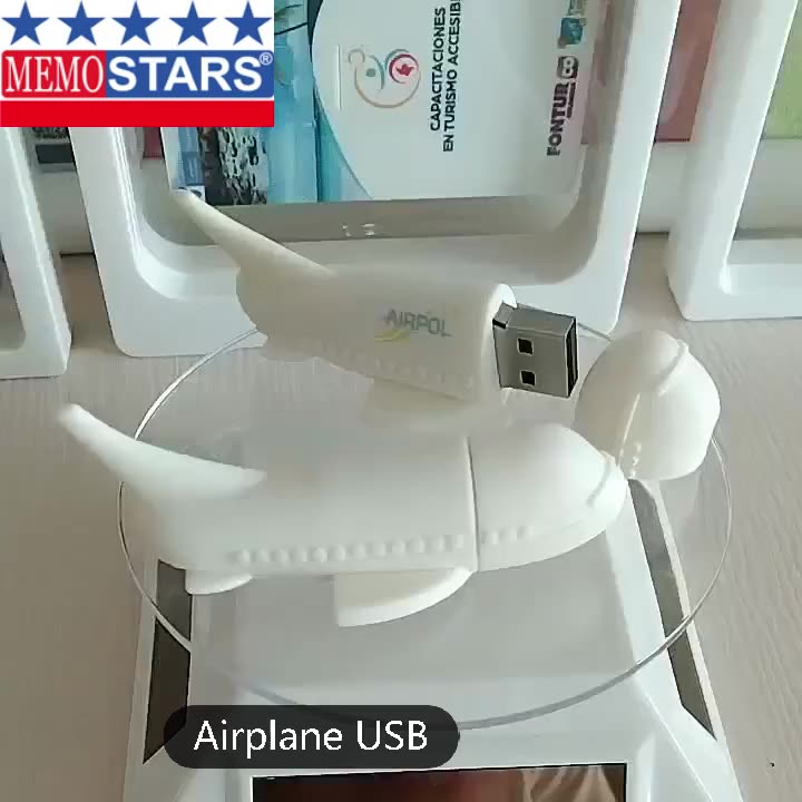 Customized 3d Oem Pvc Plane Usb Flash Memory Sticks Airplane Pen Drive For Promotions Gifts ...