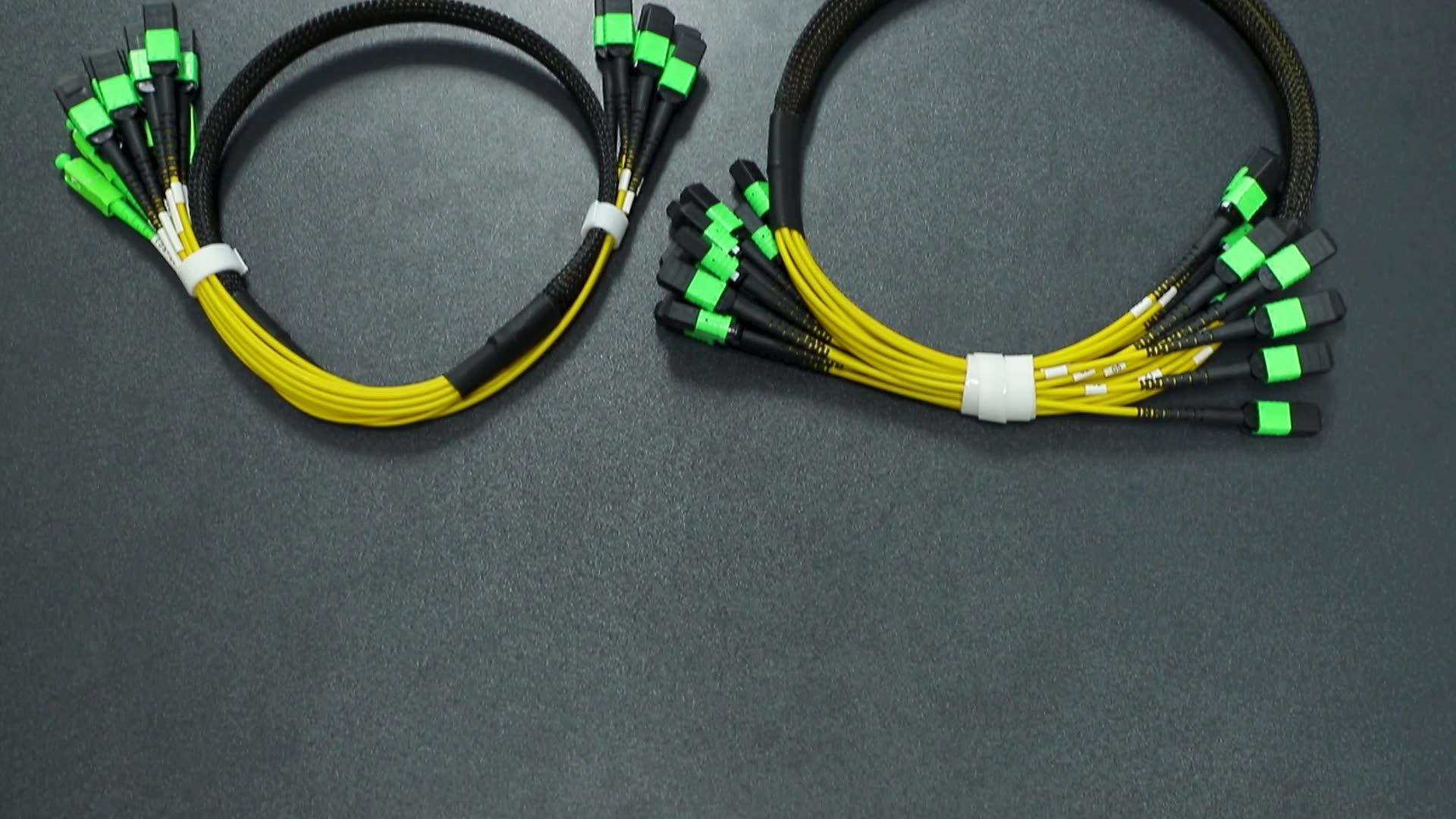 Outdoor Waterproof Ftth Flat Drop Cable With Mini Sc Apc Optitap Optic ...