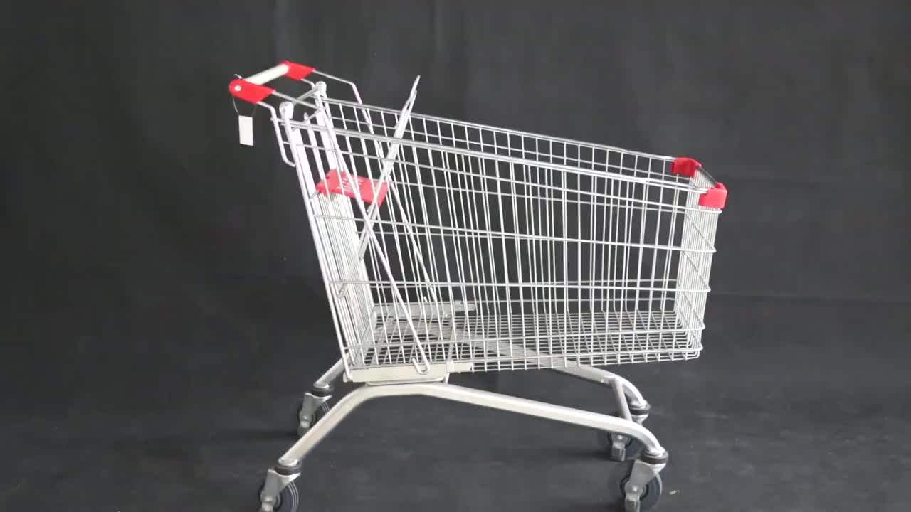 Wholesale Supermarket Metal Grocery Shopping Cart Trolley - Buy ...