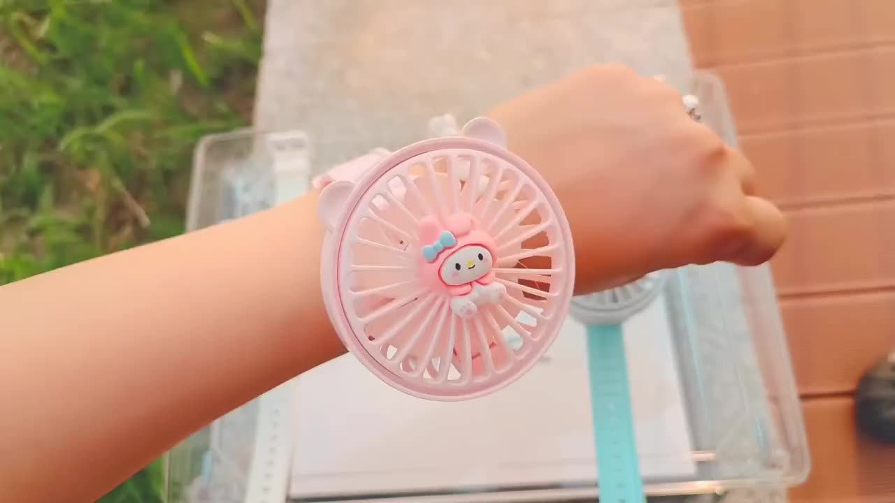 Electric Wearable Fan Handheld Wrist Wearable Portable Small Mini Usb ...