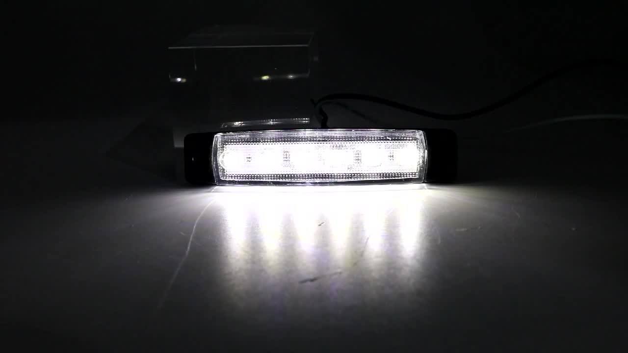 10pcs White Led 12v/24v 6 Smd Led Auto Car Bustrailer Wagons Led Truck ...