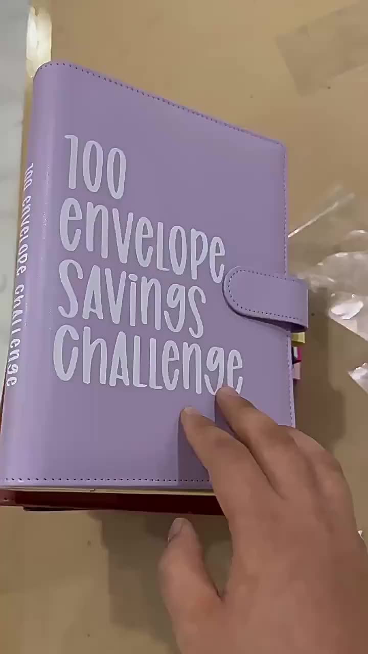 100 Envelope Savings Challenge A5 Binder Budget Planner Notebook Money ...