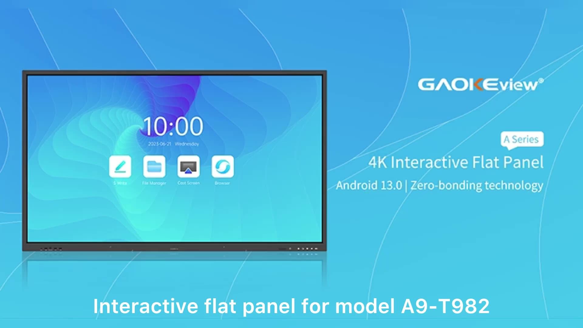 86-inch Uhd 4k Panel Interactive Smart Touch Screen Board 4000:1 ...