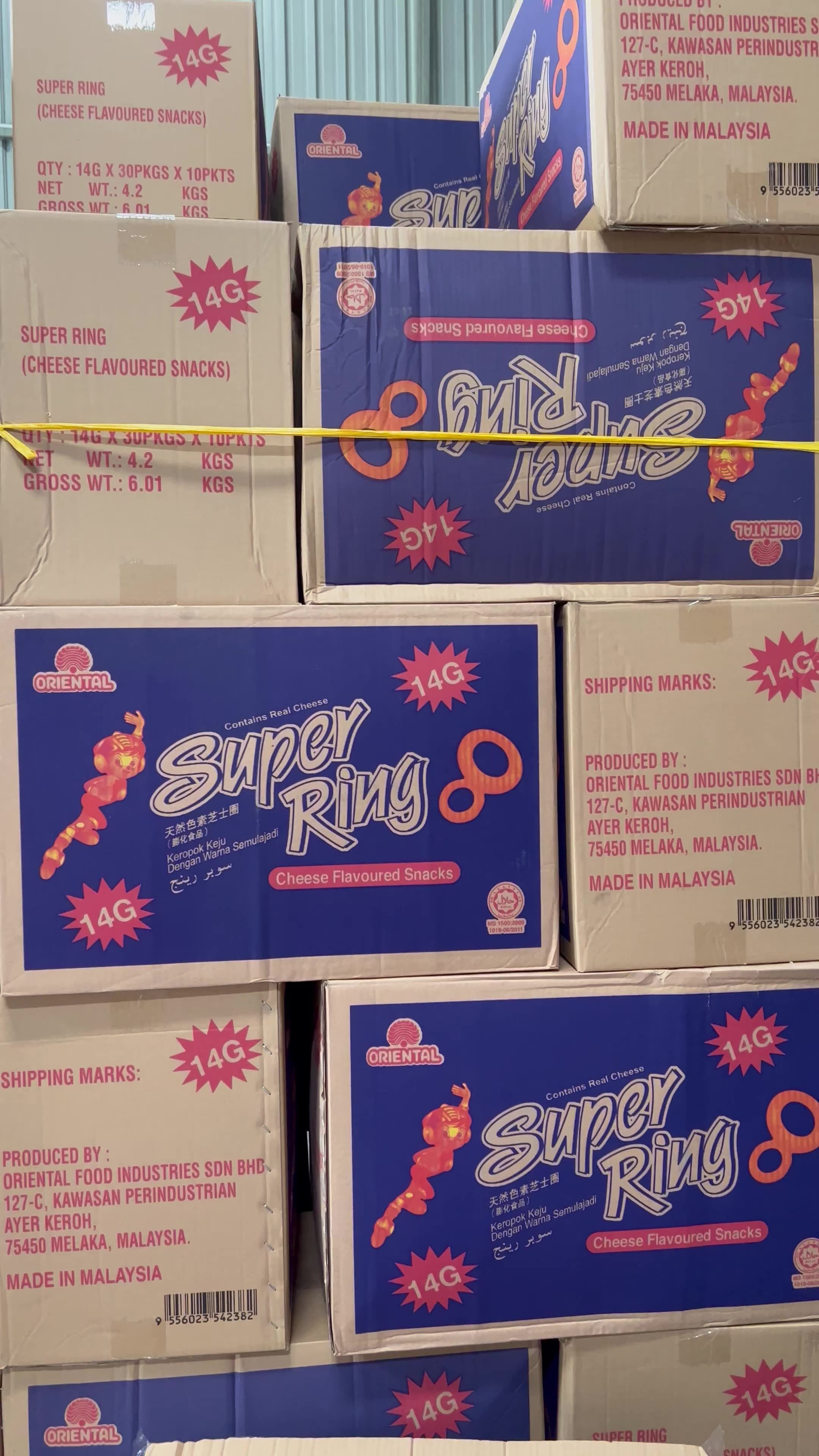 Oriental Super Ring Snack Food Packaging Bag 14g - Buy Oriental Cheese ...