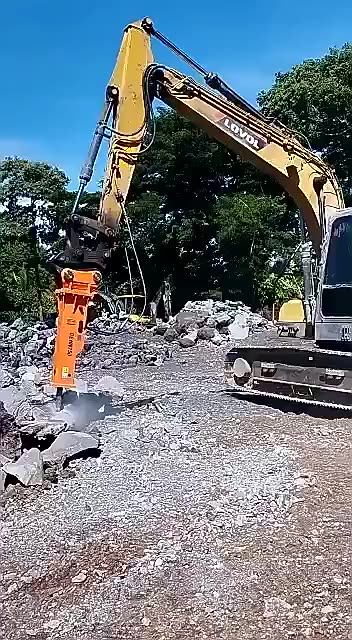 Demolition Rock Building Attachment New Efficient Performance 9ton Excavator Hydraulic Breaker ...