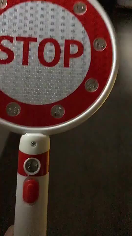 Traffic Control Crowd Crossing Guard Command Hand Held Led Flashing ...