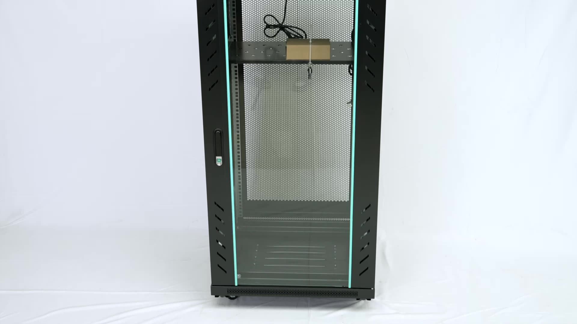 18u Server Rack Metal Network Cabinets Data Center Floor Standing Cctv ...