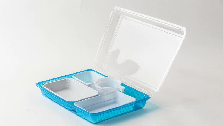 Inflight Tableware Large Plastic Casserole Meal Tray Set Airline Food ...