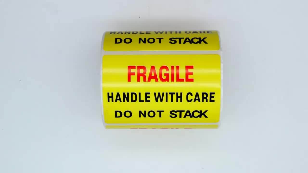 Hybsk Fragile Handle With Care Do Not Stack Pallet Labels 2x3 Inch ...