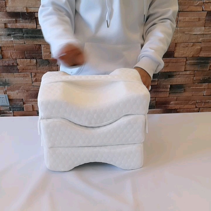 Contour Memory Foam Leg Pillow With Strap Separator Side Sleeper Wedge ...