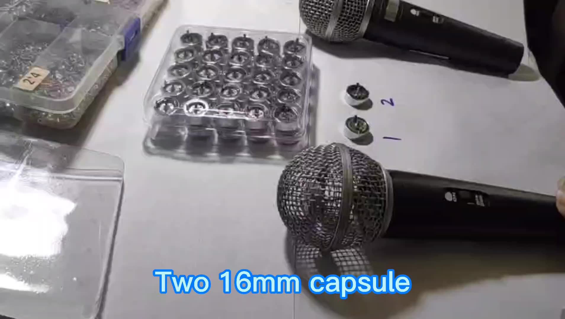 Custom Microphone 16mm Capsula De Microfono Mic Diy Condenser ...