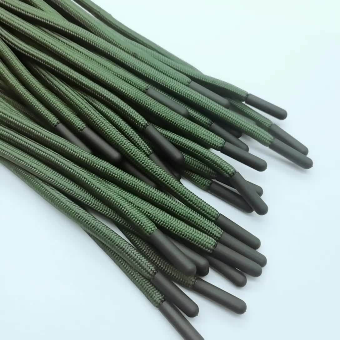 Custom Braided Design Garment Cord With Rubber Coating Tips - Buy ...