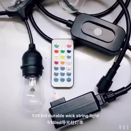 Commercial Patio Remote Control Color Changing Rgb S14 Led Outdoor ...
