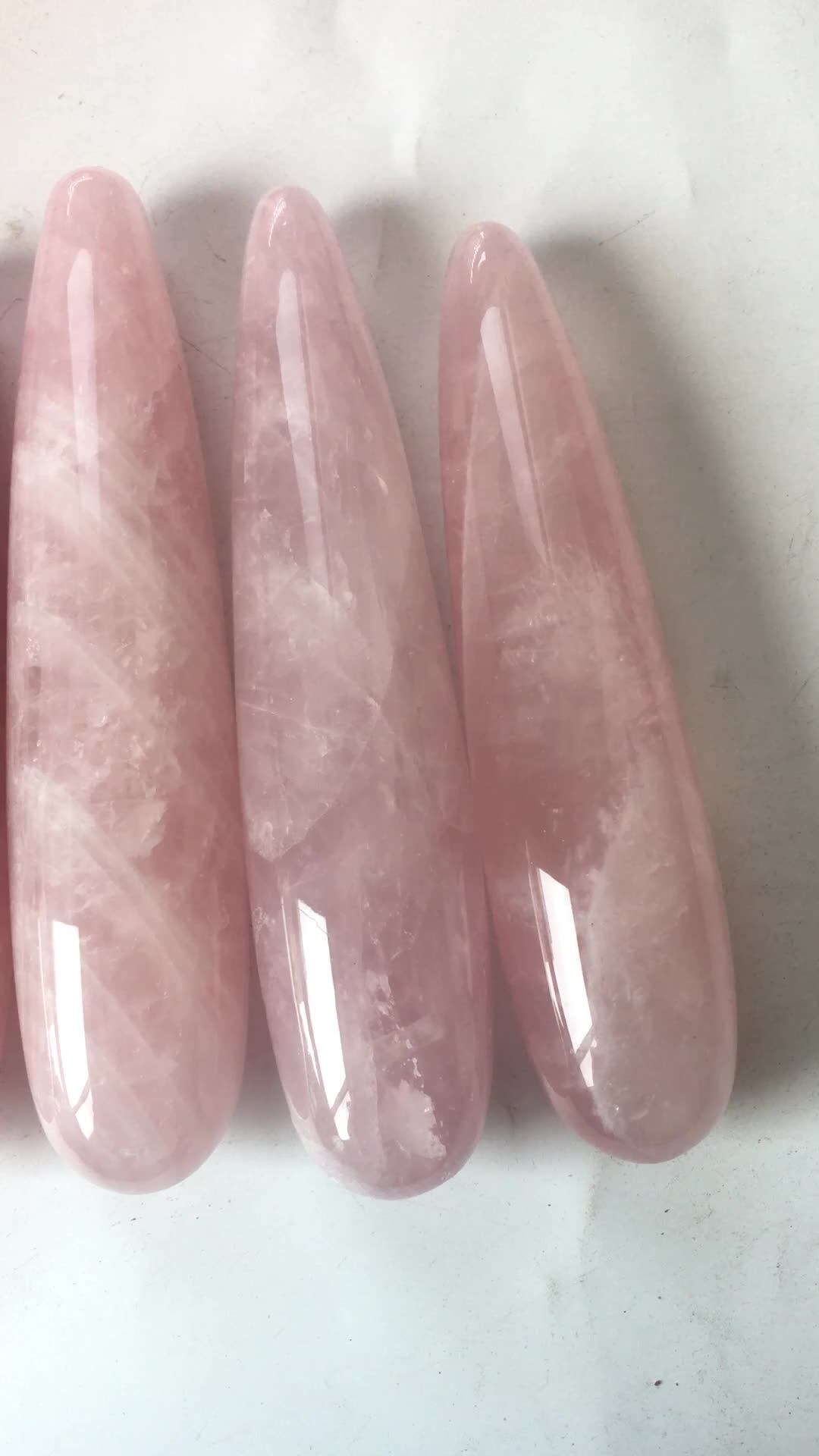 Natural Rose Quartz Crystal Dildo Yoni Healing Sex Toy Crystal Penis ...