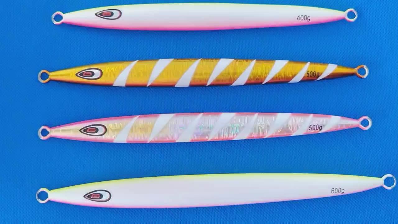 300g 400 500 600g Lead Alloy Metal Jigging Fish Fishing Bait Jig ...