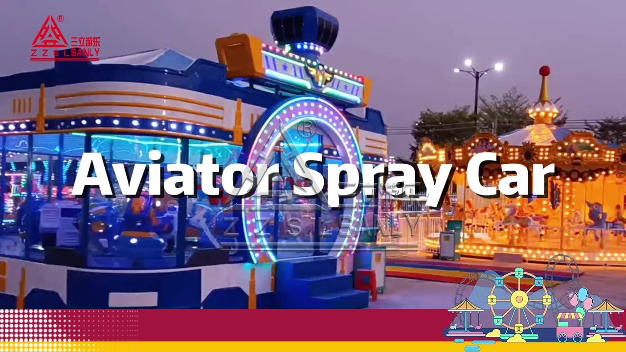 Attraction Funfair Equipment Shopping Mall Indoor Outdoor Happy Spray ...