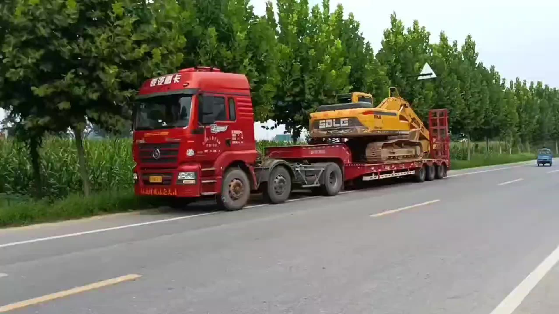 60tons 3axles Low Bed Semi Truck Flat Bed Trailer For Saudi Arabia 2 3 ...