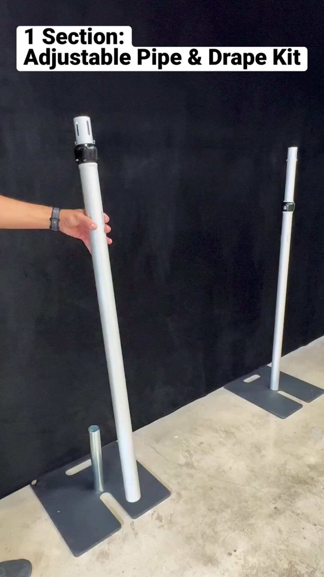 Adjustable Uprights Telescopic Slip-fit Upright 5-20ft With Slip Lock ...