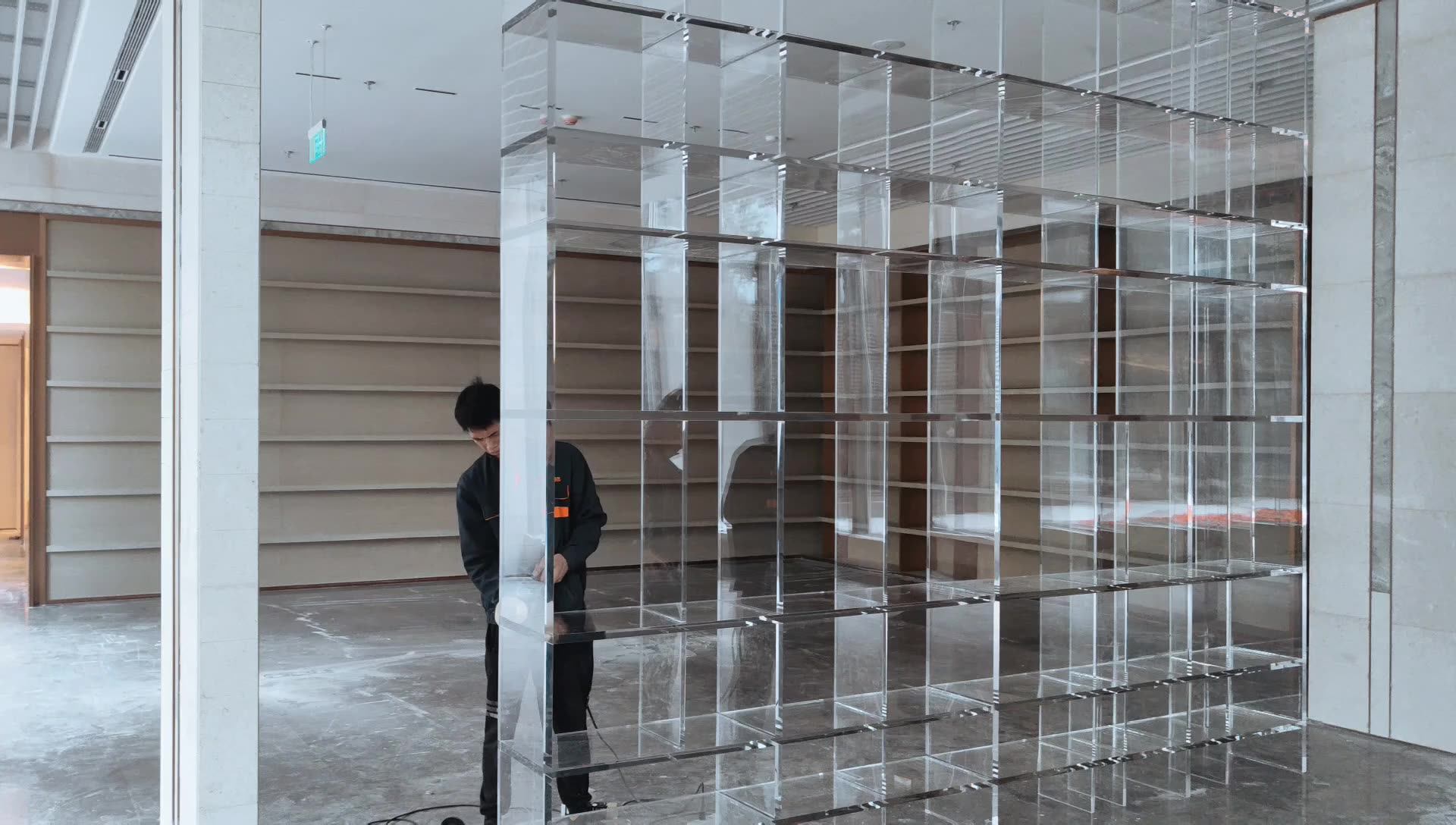 Customized Modern Led Lucite Display Cabinet Acrylic Wine Cellar - Buy ...