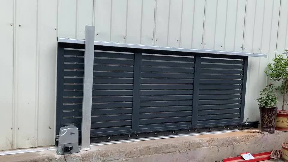 Aluminum France Style Whole Privacy Sliding Gate Design - Buy Metal ...