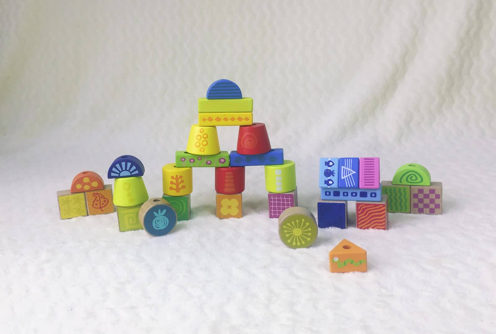 Supplier Of Wooden Colorful Wood Toys In Chinasolid Rubber Stacking ...