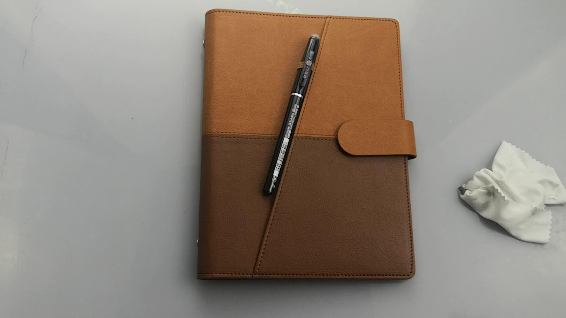 Newyes Logo Printing A5 Business Smart Book Loose Leaf Rewritable ...