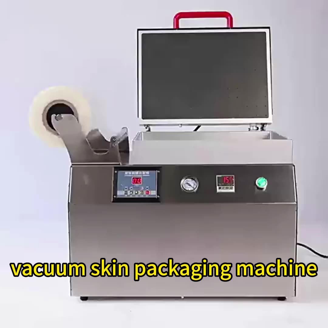 Small Fish Shrimp Seafood Meat Skin Vacuum Packing Machine/ Vacuum Tray ...