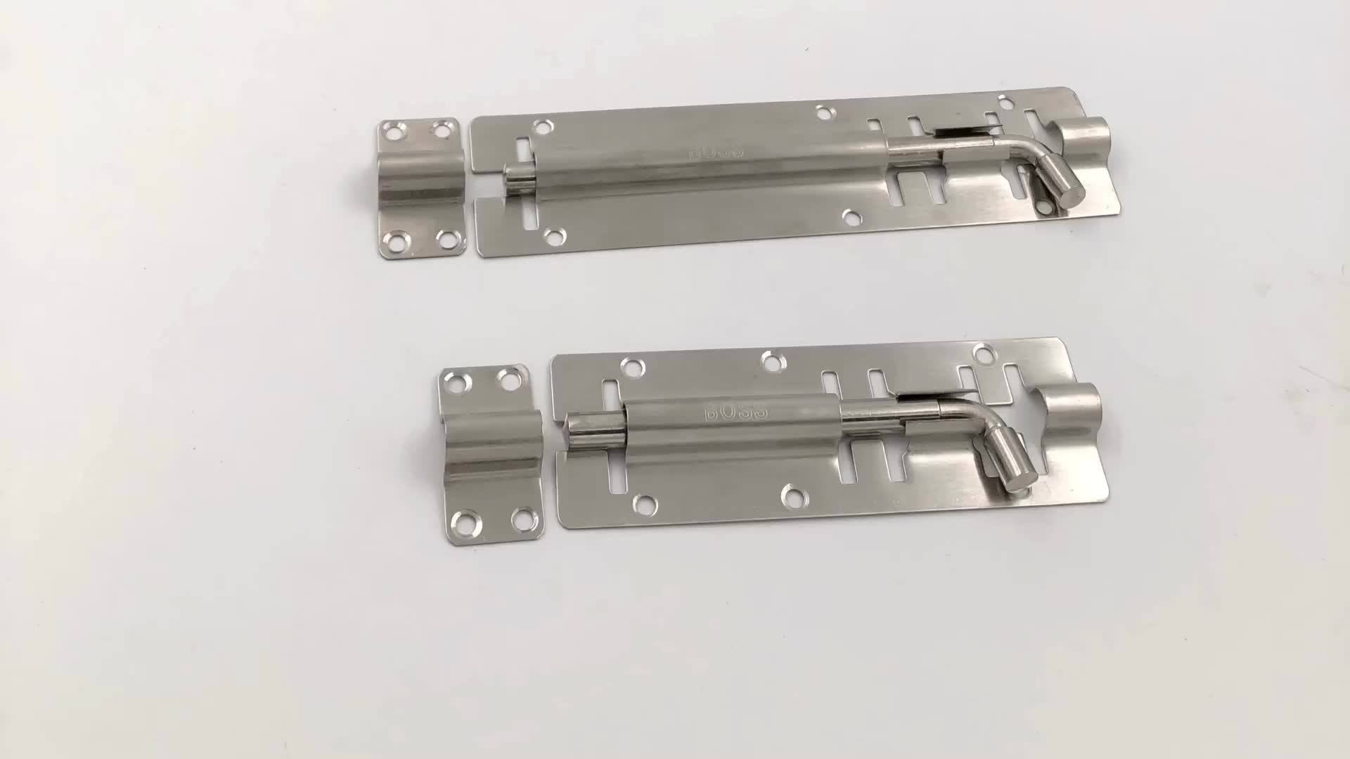 Stainless Steel 6 Inch Latch Door Barrel Tower Lock Slide Bolt Latch ...