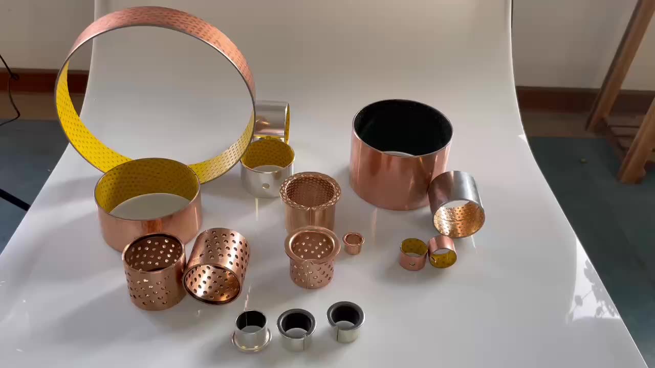 SF-2无油自润滑复合轴套卡车商务车车轴直柱铜套工业滑动轴承套-阿里巴巴