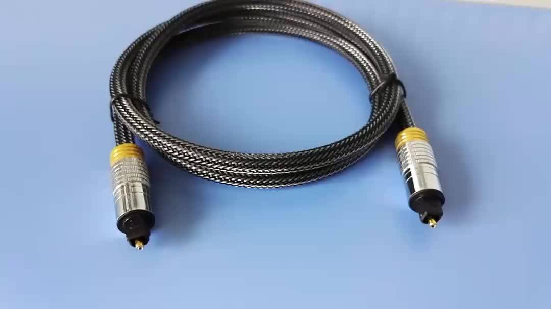 High Quality Gold Digital Optical Fiber Cable Toslink Cable With Brass ...