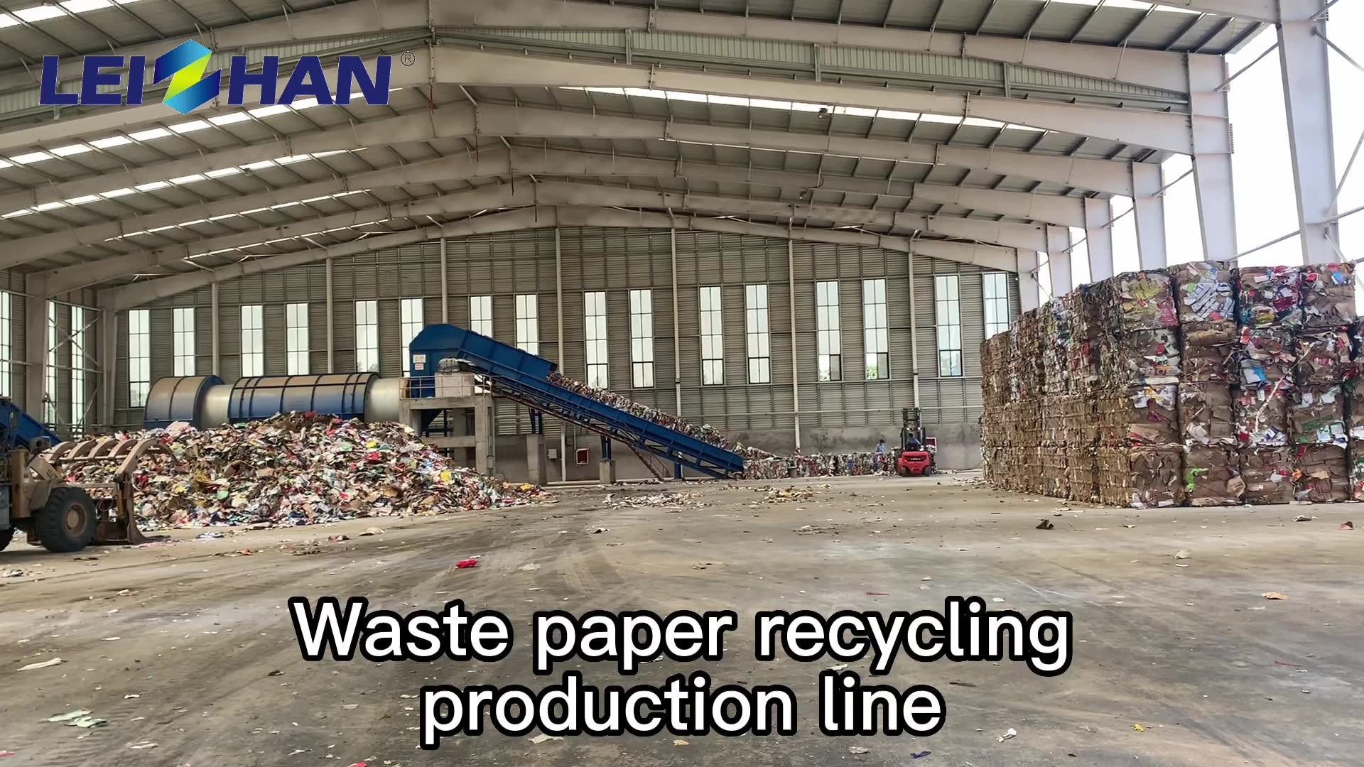 Small Scale Cartoon Paper And Cardboard Recycling Plant Corrugated ...