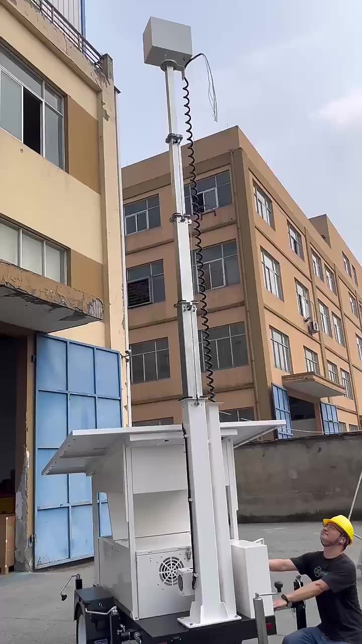 Cctv Camera Simple Powered Lighting Emergency Telescopic Mast ...