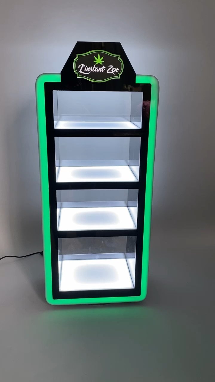 Smoke Shop Pop Counter Top Led Lighted Acrylic Display Case Plexiglass ...