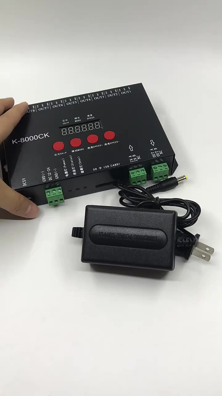 8 Ports Output Led Controller K-8000c K-8000ck Sd Self-programming ...