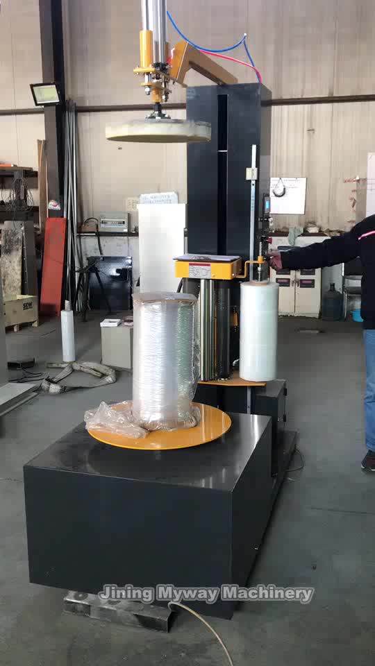 Mini Type Stretch Wrapping Machine Use For Packing Small Object Package ...