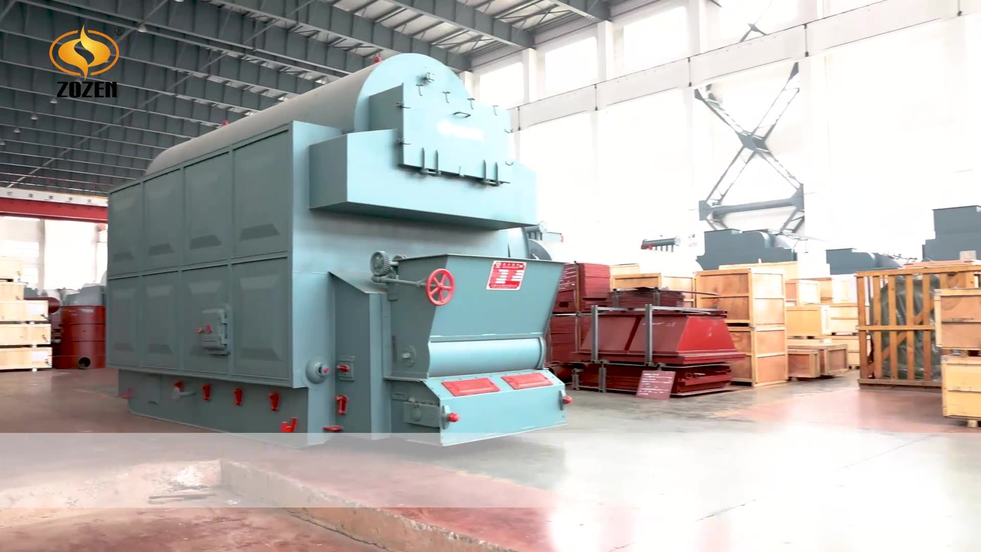 Compact Structure Industrial Boiler 10mw Chain Grate Stoker Biomass ...