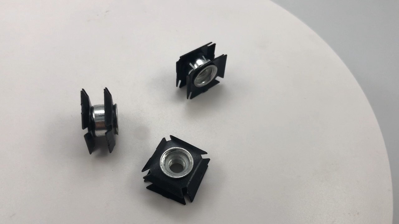 Black Zinc Plated M6 Square Insert Nut For Square Tubes - Buy Square ...