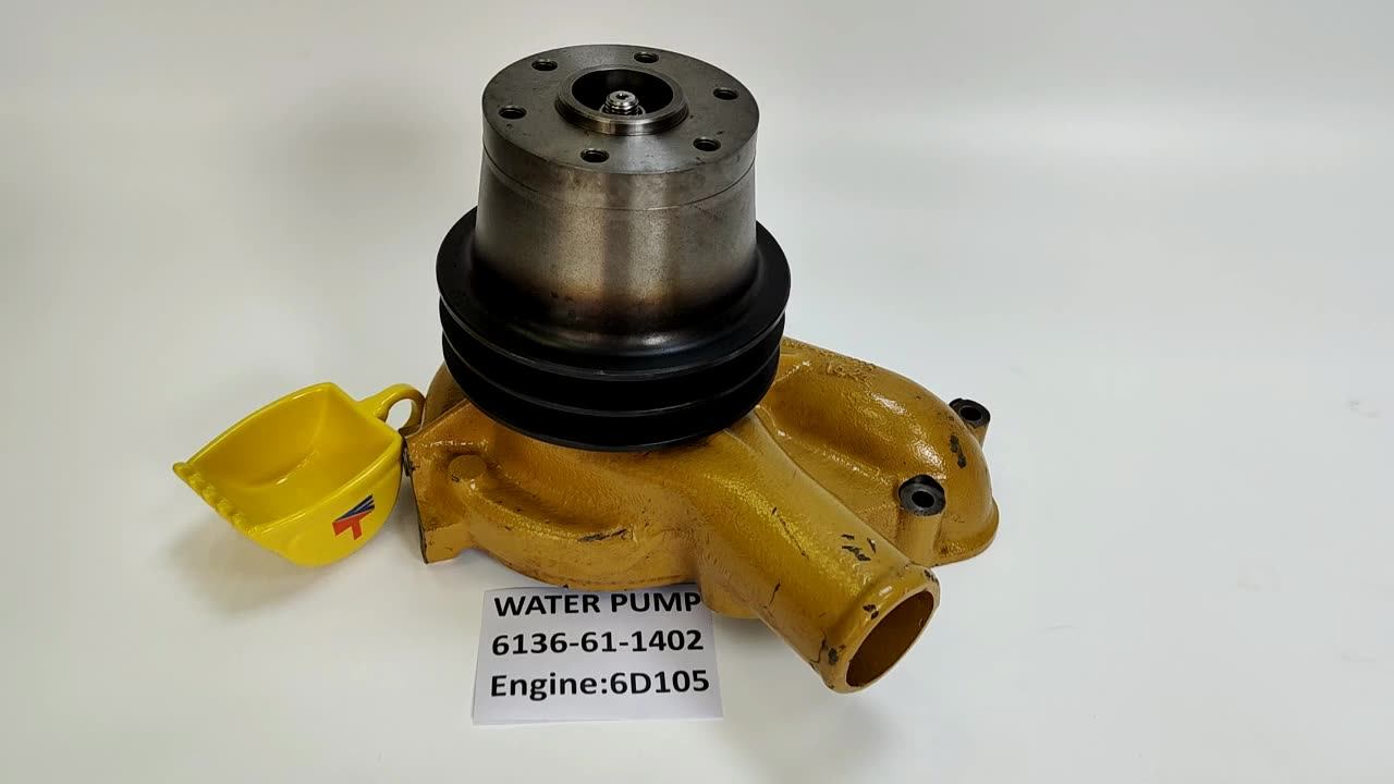 Water Pump Assy 6222-61-1500 for Wheelloader WA380 engine S6D110 engine ...