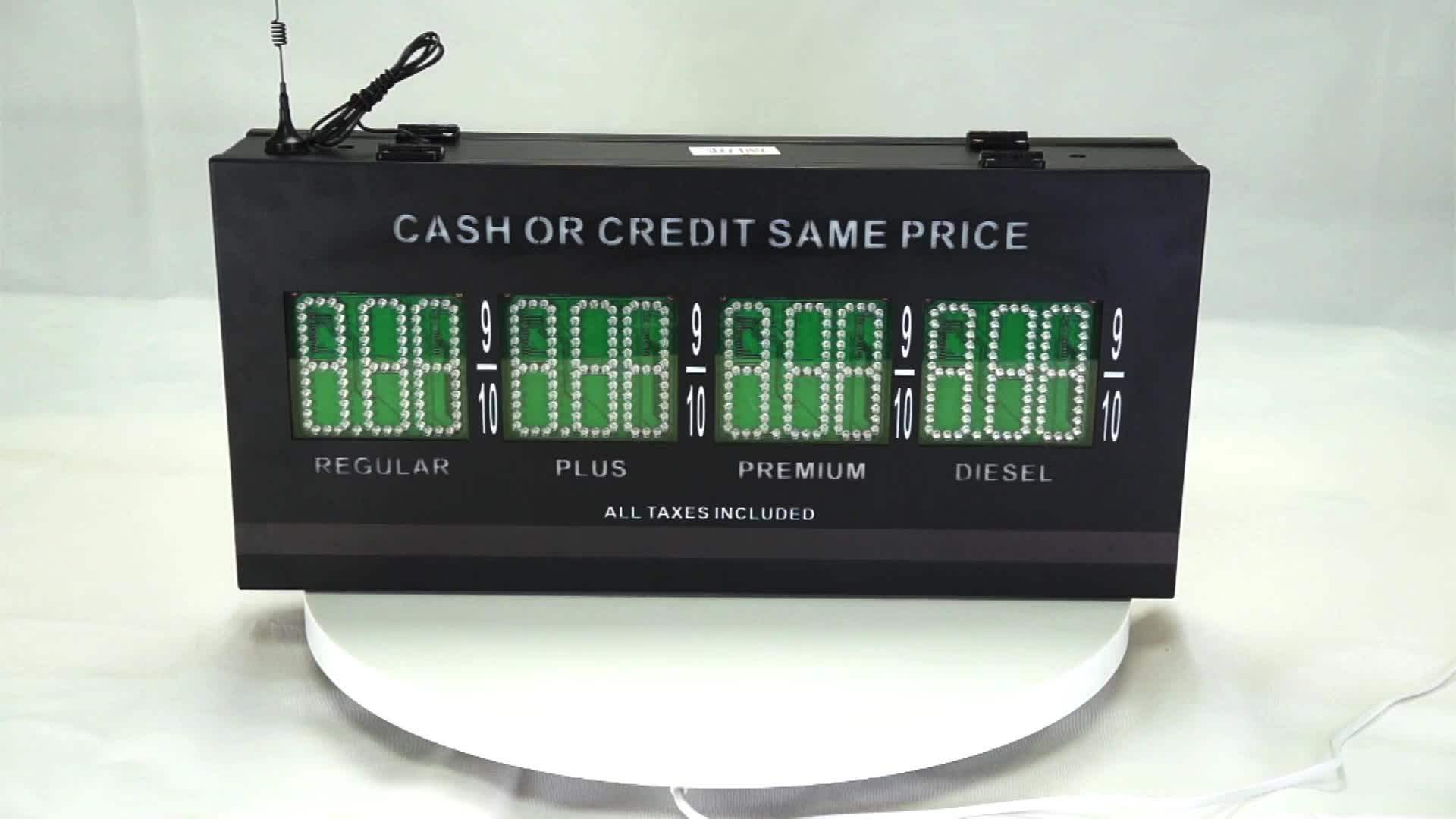 Oem&odm Led Gas Pump Topper Price Signs Gas Station Signage With ...
