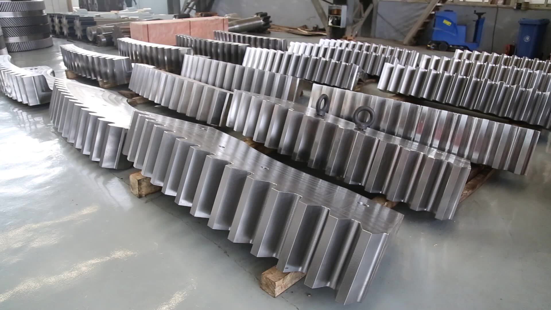 Transmission Big Swing Ring Gear Large Diameter Steel Forging Segmented ...